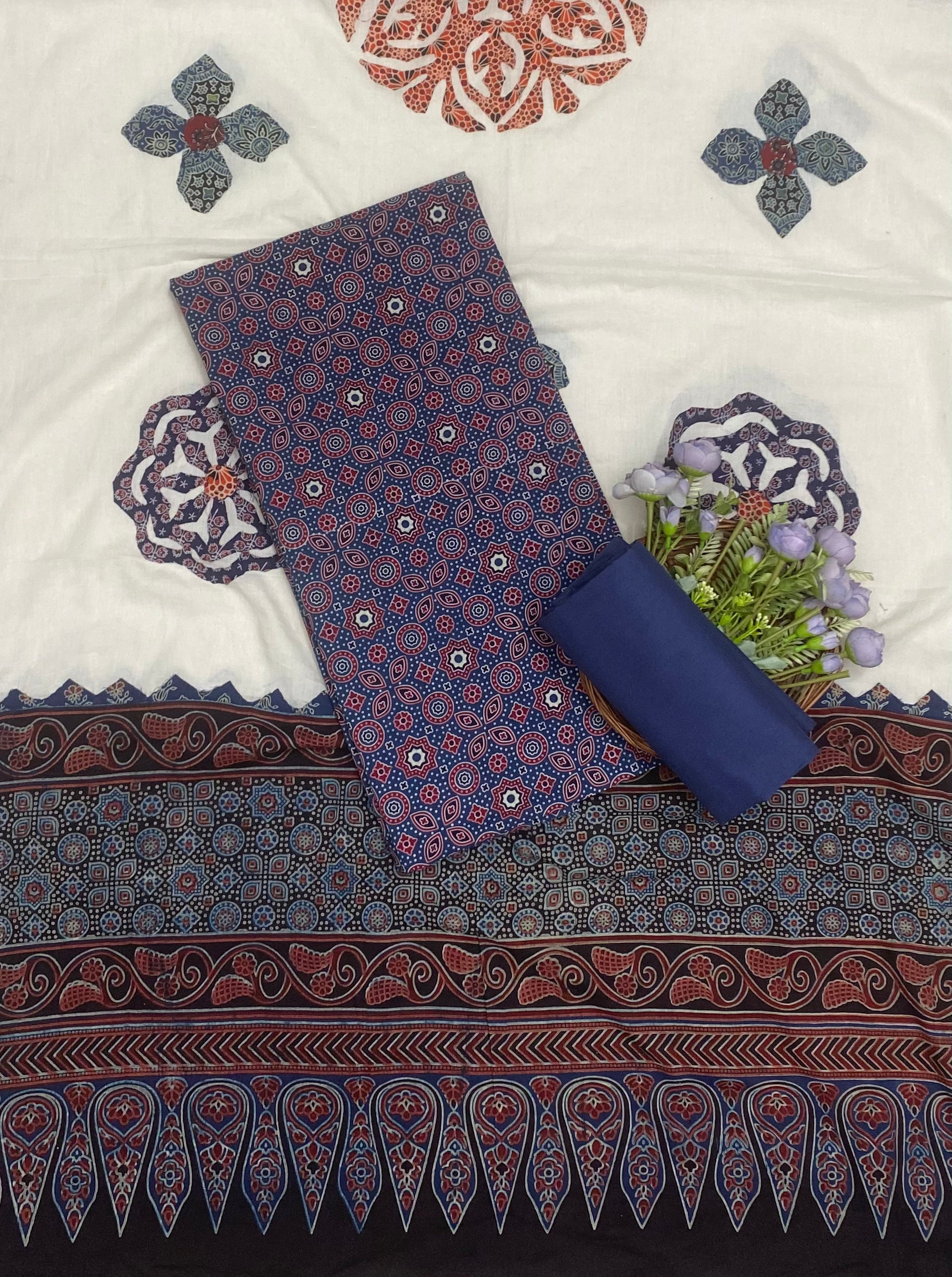 Cotton Royal Blue Suit Fabric / Cotton Bazaar – Studio CKC