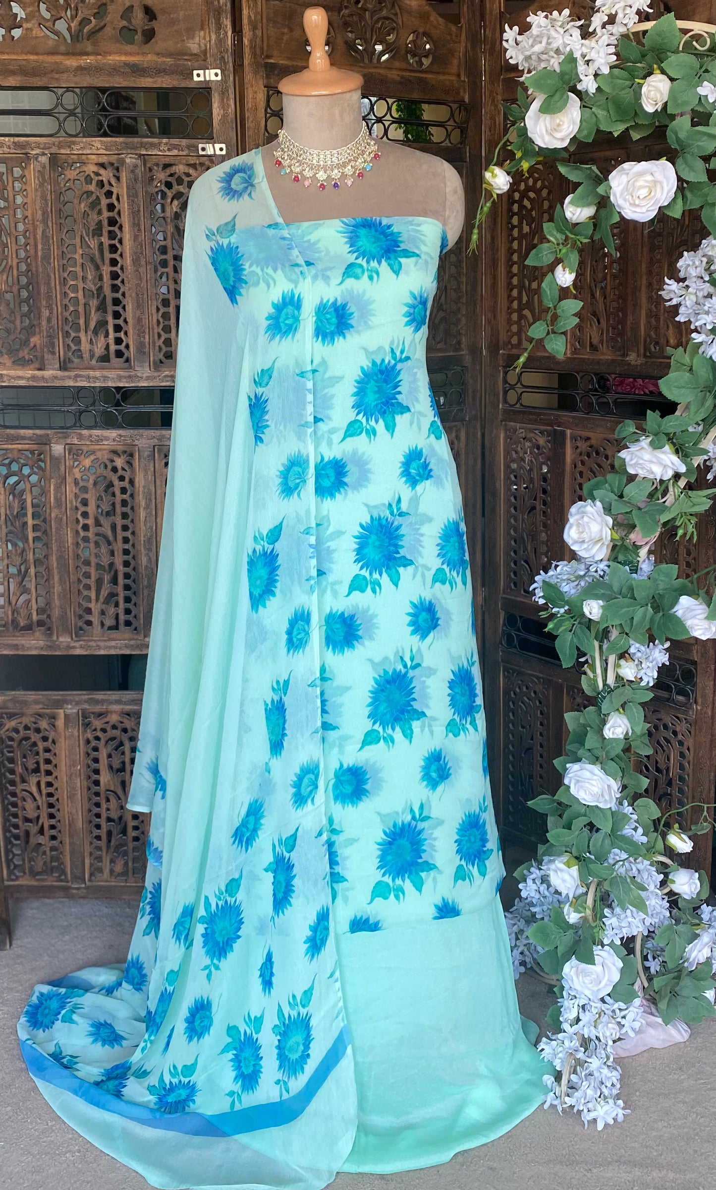 Chiffon Blue Suit Fabric /Summer Feel Collection PT 2 – Studio CKC