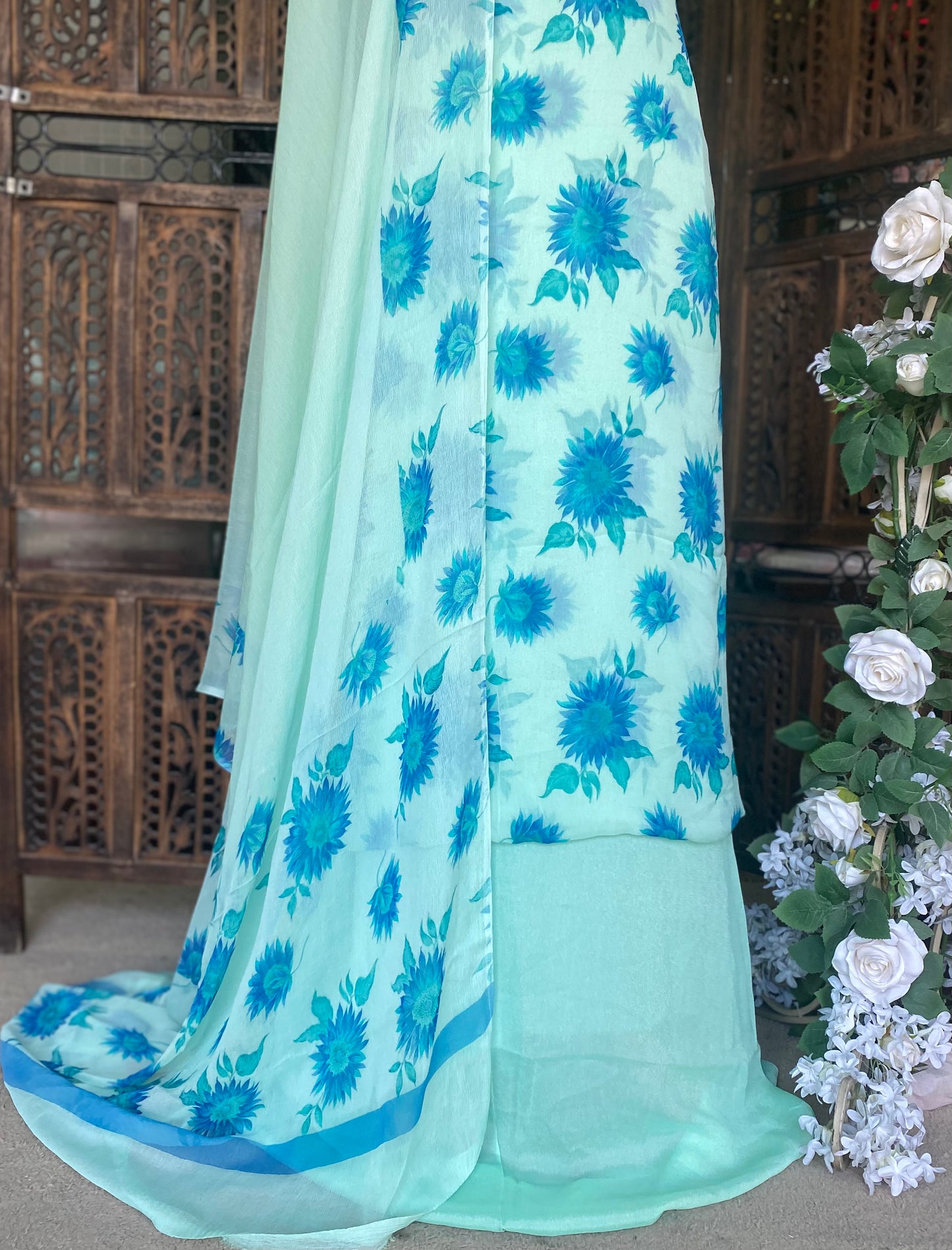 Chiffon Blue Suit Fabric /Summer Feel Collection PT 2 – Studio CKC