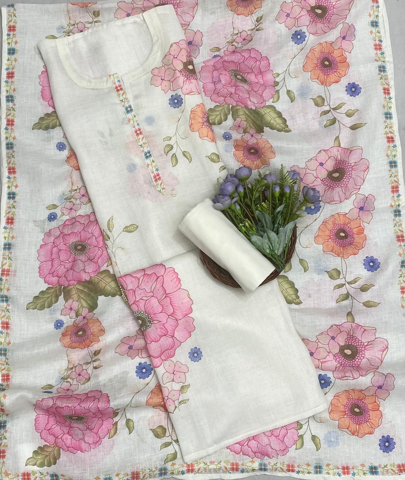 Linen Cream Suit Fabric/ Mal Cotton – Studio CKC