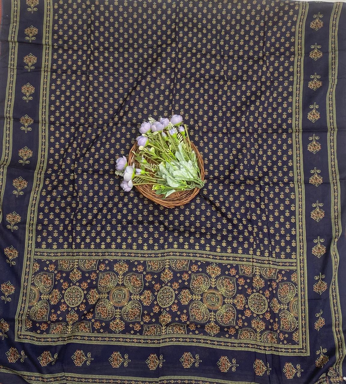 Cotton Navy With Red Suit Fabric / Cotton Bazaar – Studio CKC